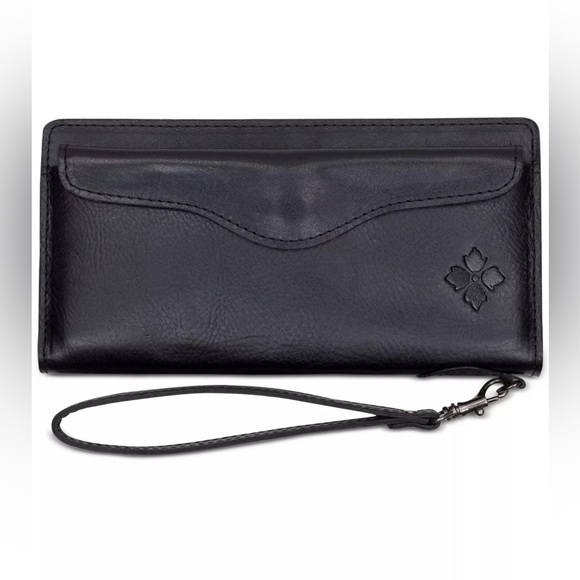 Patricia Nash | Bags | Patricia Nash Heritage Valentia Italian Leather Wallet Wristlet Black ...